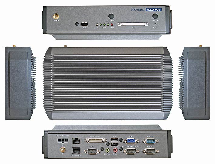 Rugged PC Review.com - Advantech TREK-550/TREK-303H in-vehicle ...
